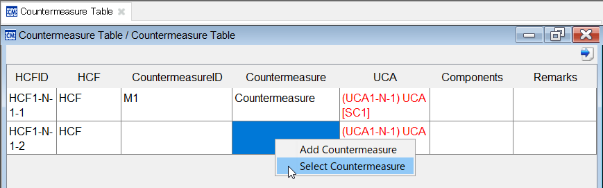 Countermeasure Table — STAMP Workbench 2.0 documentation